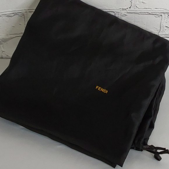 Fendi | Bags | Fendi Logo Cinch Closure Large Dust Bag Made In Italy ...